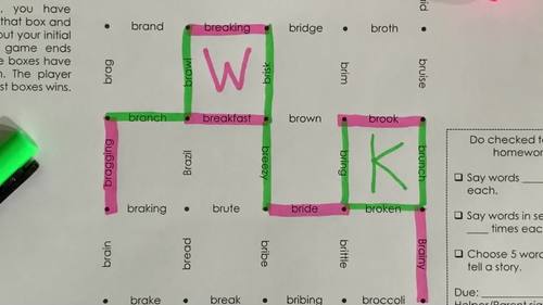 Articulation Therapy ARTIC BOXES game for initial and medial R blends