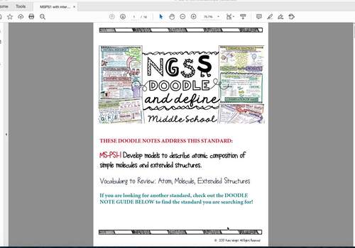MS-PS1-4 Phases of Matter Doodle Notes plus INTERACTIVE! by Captivate ...