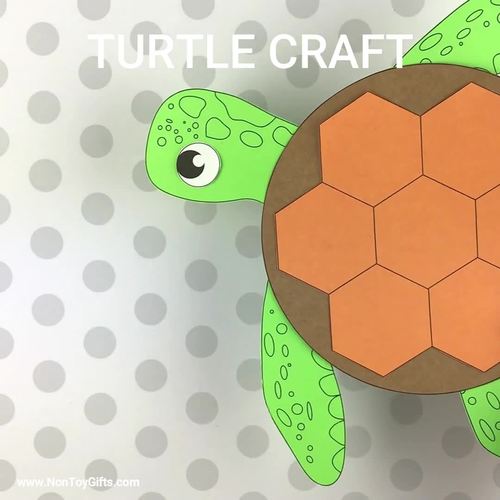 Turtle Craft - Summer Ocean Animal Craft - Sea Life by Non-Toy Gifts