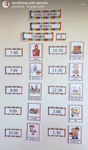 Behavior Classroom Support | Visual Schedule | Nonverbal Tools ...