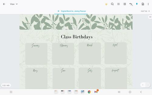 Digital Planner - Block Schedule - GoodNotes - Penly by ...