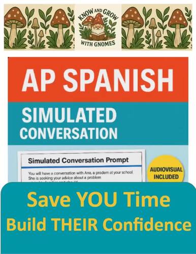 AP Spanish - Unit 1 Simulated Conversation #1 w/ AUDIO, VIDEO & Bonus ...