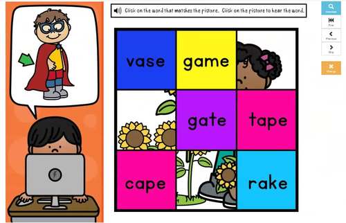 CVCe Long Vowel a Word Mystery Picture Puzzle Boom™ Cards by Primary ...