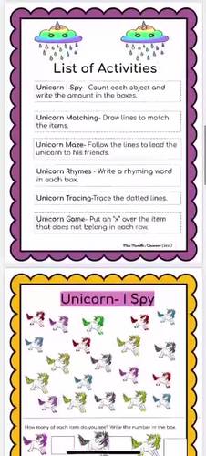 Unicorn Interactive Digital Activities- National Unicorn Day (9th April)