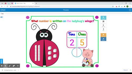 #TOAST23 Place Value Counting Tens and Ones Ladybug Numbers to 100 Boom ...