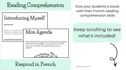 French Reading Comprehension Passages with Questions – Beginner Level