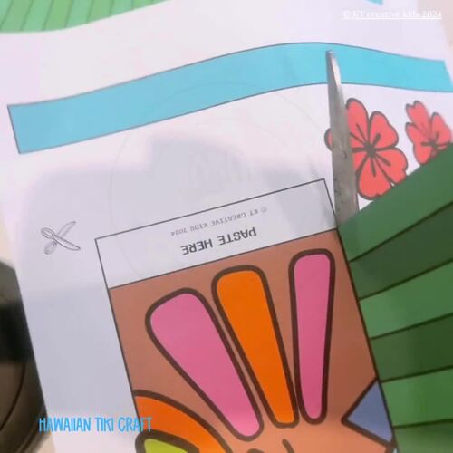 Hawaiian Tiki Windsock Craft | Luau Activity | Summer Craft by KT ...