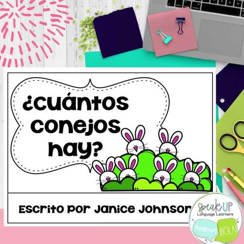 Spanish Numbers Counting 1 - 10 Easter Bunny Readers | Printable & Boom ...