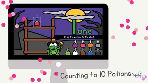 Counting to 10 Halloween Math Games Hallowen Math Activities | TpT
