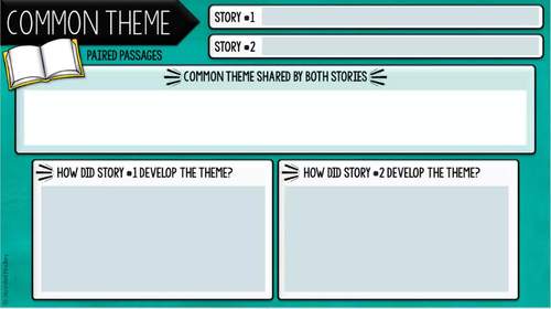Paired Passages | Comparing Themes with Digital Paired Passages | TPT