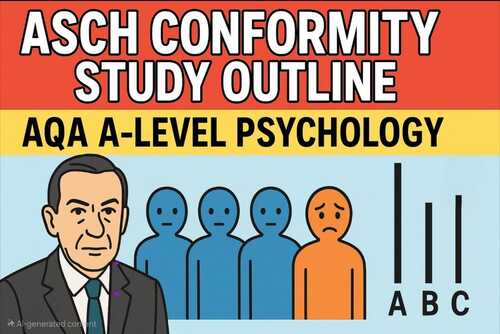Asch's Conformity Study - Outline by David Meaker | TPT
