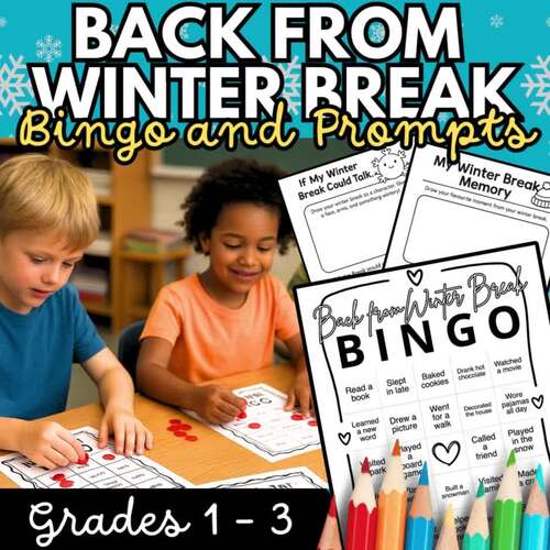 Back From Winter Break Bingo, Back From Christmas Break Activities ...