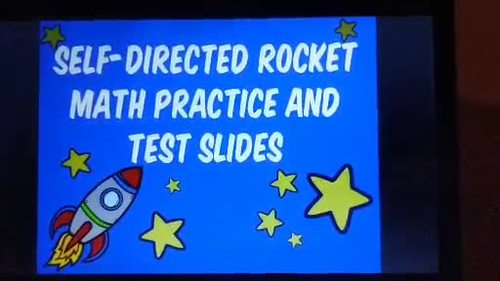 Rocket Math Practice Slides for Math Facts - Timed Tests | TPT