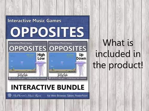 Melodic Direction Interactive Music Opposites Games Bundle {Jellyfish}