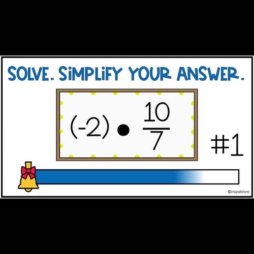 Multiplying and Dividing Rational Numbers Interactive Game by Ms Pat Store