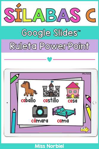 Sílabas con C | ca ce ci co cu | Sílabas para Google Classroom™ y ...