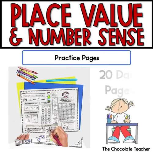 Place Value Worksheets First Grade Number Sense Activities Daily Math ...
