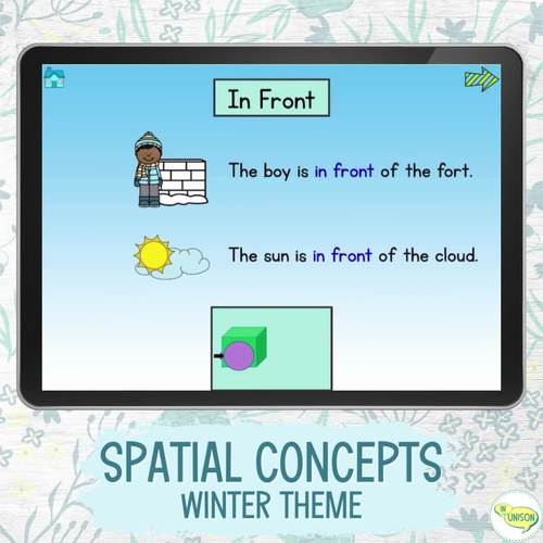 Winter Spatial Concepts Boom™ Cards | Prepositions Activities SLP ...