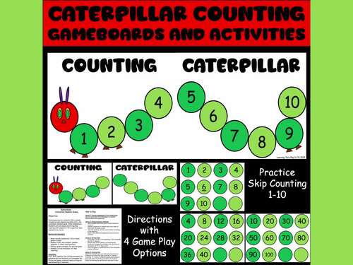 Counting Caterpillars | Number Sense | Sequencing | Skip Counting | TK ...