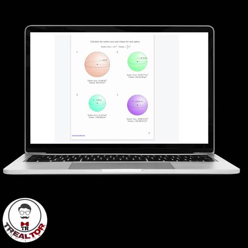 Volume and Surface Area Of Spheres Google Slides+PowerPoint+pdf #1