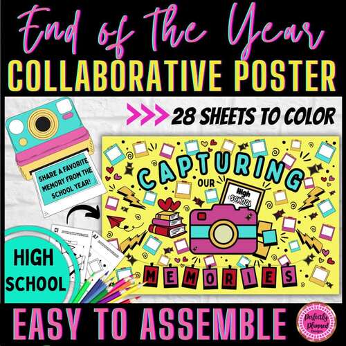 High School End of the Year Collaborative Poster After State Testing ...