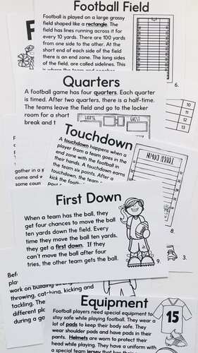 Football Theme Day The Big Game Activities by First Grade Roars | TPT