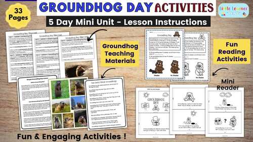 Groundhog Day Prediction Graph, Groundhog Day Mini Unit, Groundhog ...