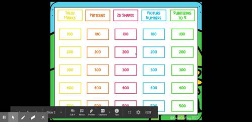 Jeopardy - Fall Math Set 2 by KinderCrafting | TPT