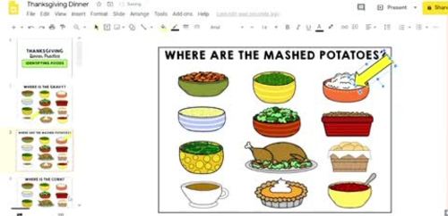 Thanksgiving - Life Skills - Cooking - Special Education - GOOGLE