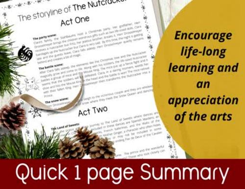 Nutcracker Ballet Fun Activities for 7-12 Dance | Word Search and Coloring