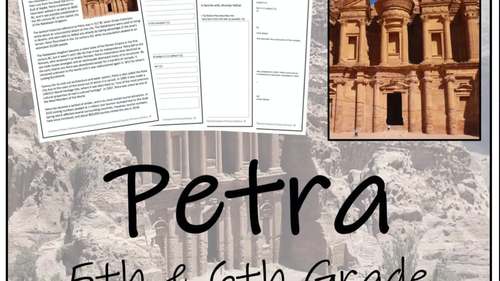 Petra Close Reading Comprehension Activity | 5th Grade & 6th Grade