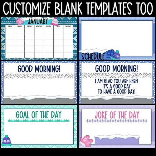 Digital Daily Morning Messages Google Slides January Morning Meeting