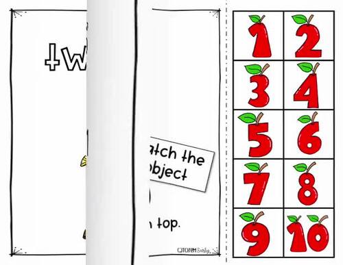 Interactive & Adaptive Book "Apple's On Top" Pre-K Special education