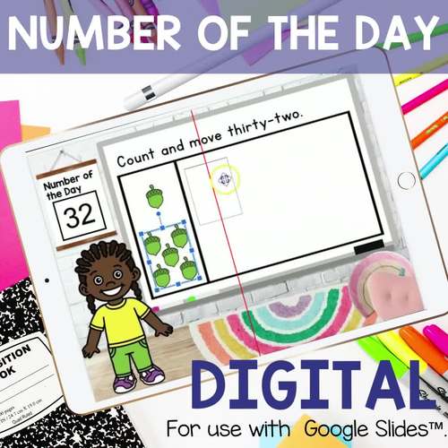 Digital Number of the Day Google Slides™ Distance Learning #91-120 330 ...