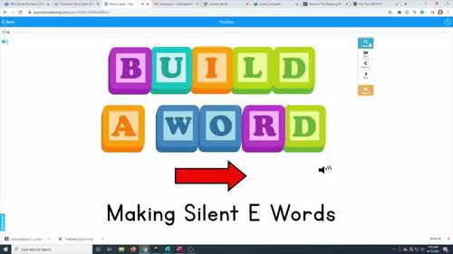 Making Words - Silent E -Distance Learning -Build a Word -BoomCards Elesson