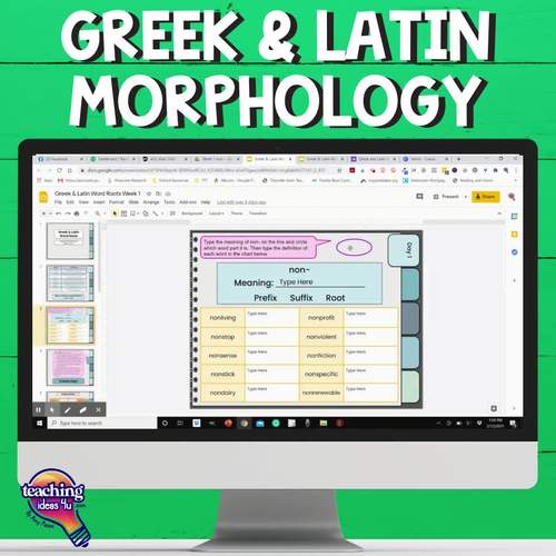 Greek & Latin Roots & Affixes 10 Week Study DIGITAL Activities & Games ...