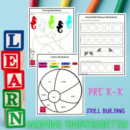 Kindergarten Readiness Packet | PreK - K by A Thinker's Toolbox | TPT