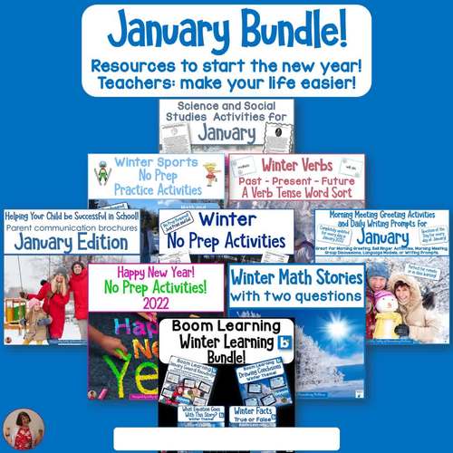January Resources Bundle by Elementary Matters | TpT