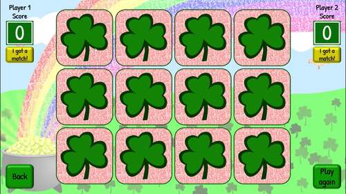 St Patricks Day Multiplication Facts for 9 Times Table Activity ...