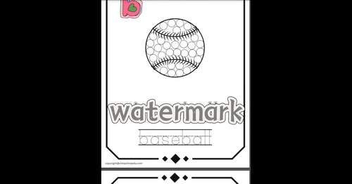 Q-tip Dot painting Summer A-Z things in summer with picture fine motor ...