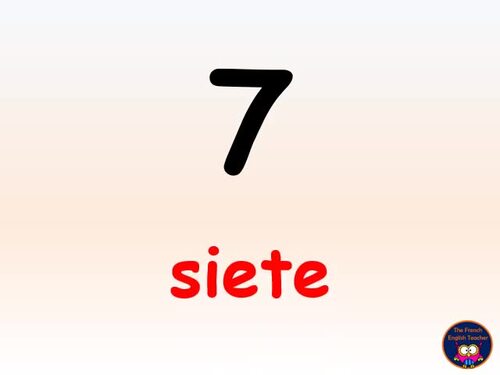 LOS NÚMEROS 1-20 - POWERPOINT presentation on numbers up to 20 in SPANISH