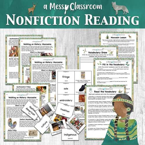 Indigenous Peoples Day Nonfiction Reading RI.2.1 Ask Answer Moccasin ...