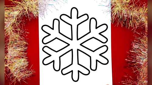 6 Printable Snowflake Templates – 5 Sizes for Winter Crafts & Bulletin ...