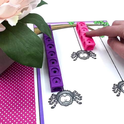 Little Miss Muffet Spiderweb Measurement Activity Nursery Rhymes Math ...