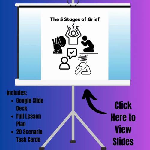 5 Stages of Grief Training Duo: Lesson Plan & Interactive 5 Corners ...