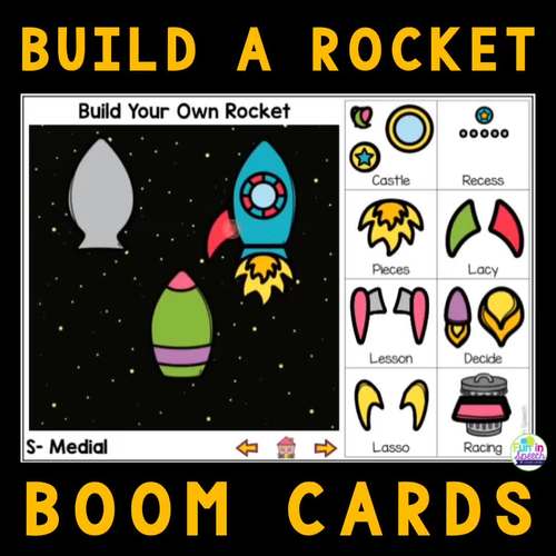 Build a Rocket Boom Cards for Speech Therapy by Fun in Speech | TPT
