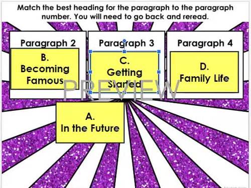 Yara Shahidi NF TEI Practice (Google Classroom & PDF) Distance Learning