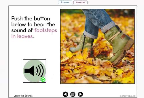 Fall Language Activities for Speech Therapy BOOM CARDS™ Listening ...