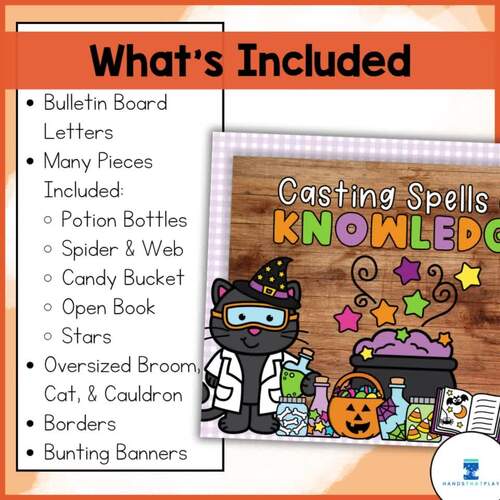 Halloween Bulletin Board | Potion Themed Classroom Display by Hands ...