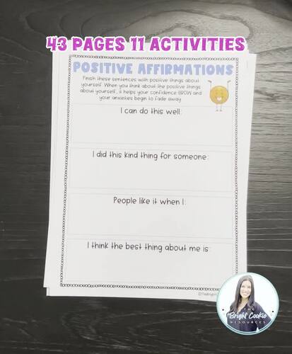 SEL Curriculum | Anxiety Coping Skills, Worry Activities, Positive ...